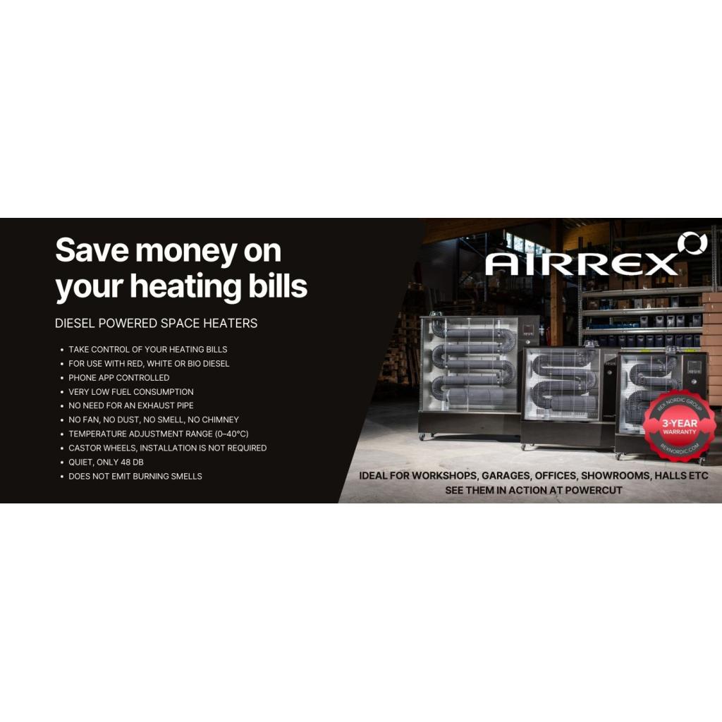 Airrex Infrared Diesel Heater - Powercut